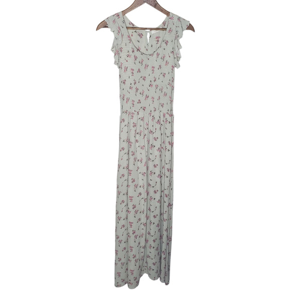 Sim & Sam | Dresses | Sim Sam Sage Green Peasant Style Maxi Dress Women ...